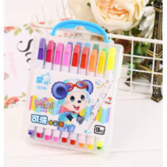 Colored brush pen box with many cute shapes - Square box (1235BLV ...