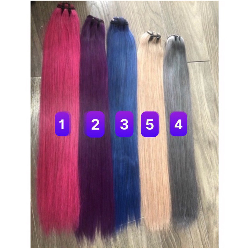 Light clip-in hair ANH QUAN HAIR SHOP, many colors to choose from ...