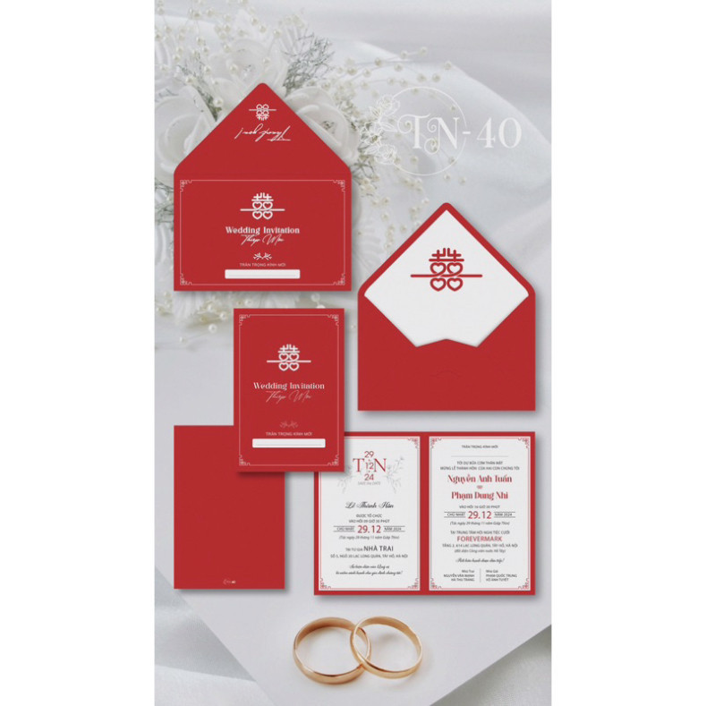 9 HD Wedding Cards With Letter Packaging 8 | Shopee Philippines
