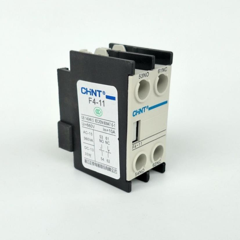 Chint Starting auxiliary contact 1N0+1NC F4-11 (genuine product ...