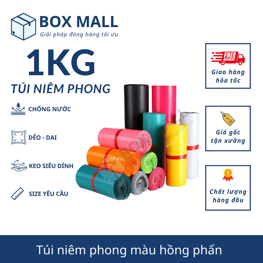 1kg, 0.5kg Package Bag size 32x45 cm, Box Mall Super Thick Pink Super ...