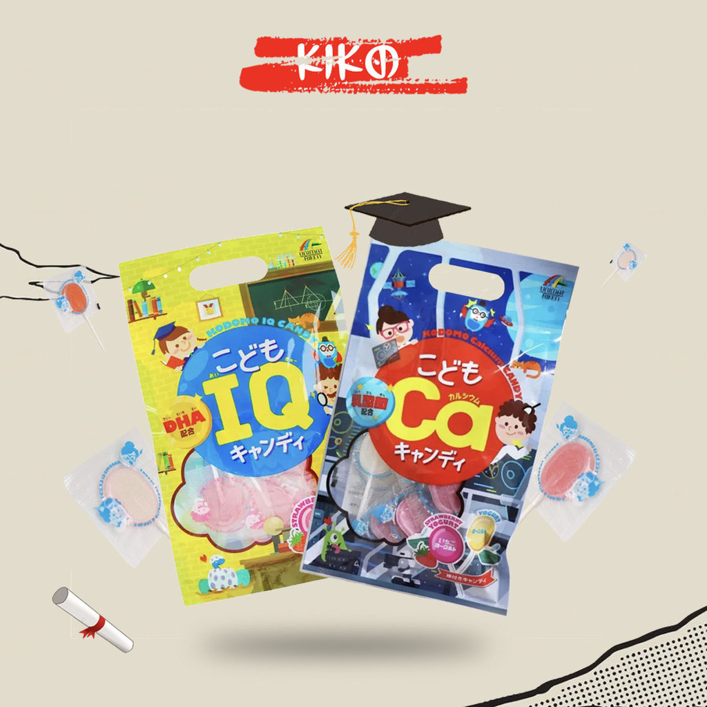 Kodomo IQ/Ca lollipop supplemented with Calcium & DHA Japan for babies ...