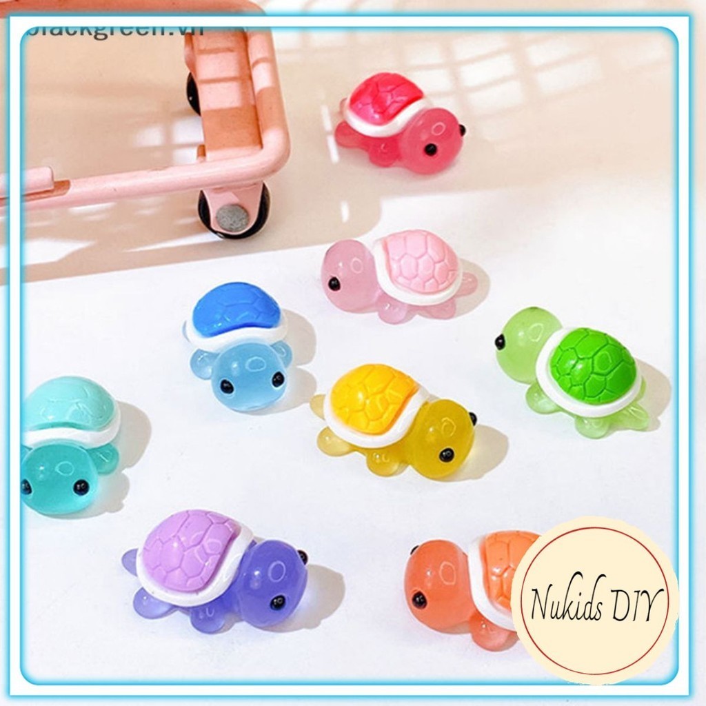 10 Pcs DIY Glowing Baby Turtle Luminous Mini Turtle Micro Landscape Figure Decoration. | Shopee ...