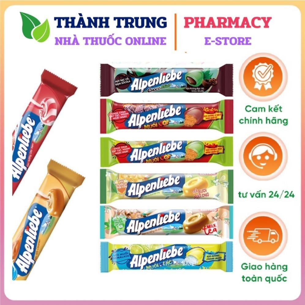 Alpenliebe candy with many flavors, strawberry cream - chili salt ...