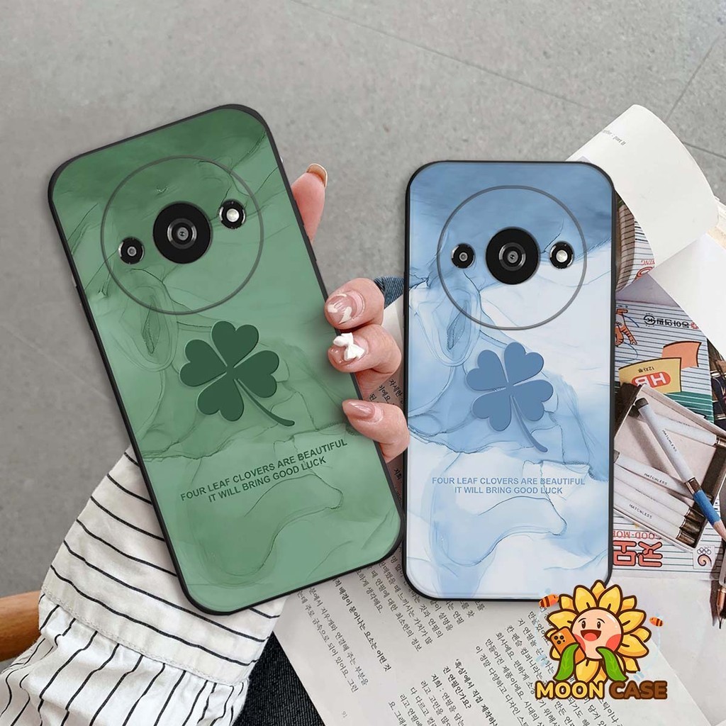 Xiaomi Redmi A3 / A3X Case With 4-Leaf Grass Print, Cheap Lucky And ...