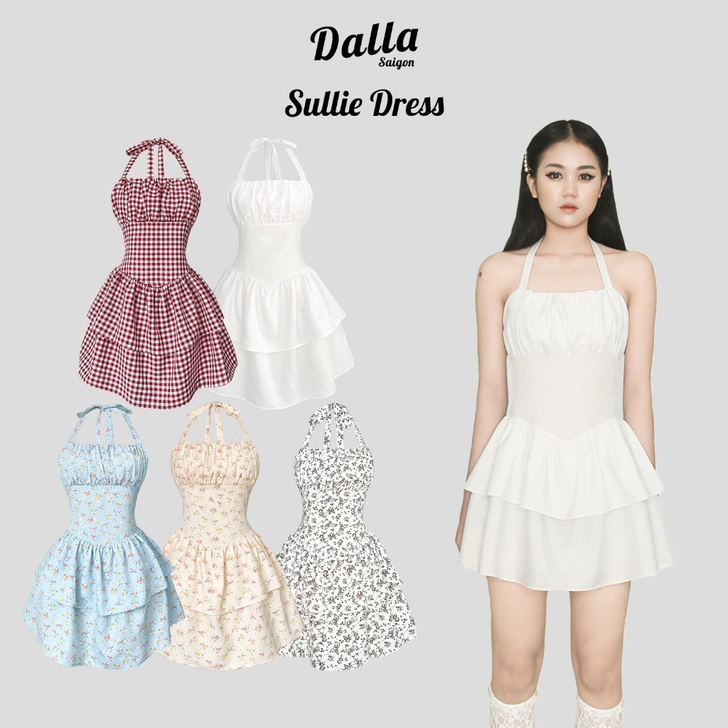 Double layer flower string Dress (D20) Sullie Dress | Shopee Philippines