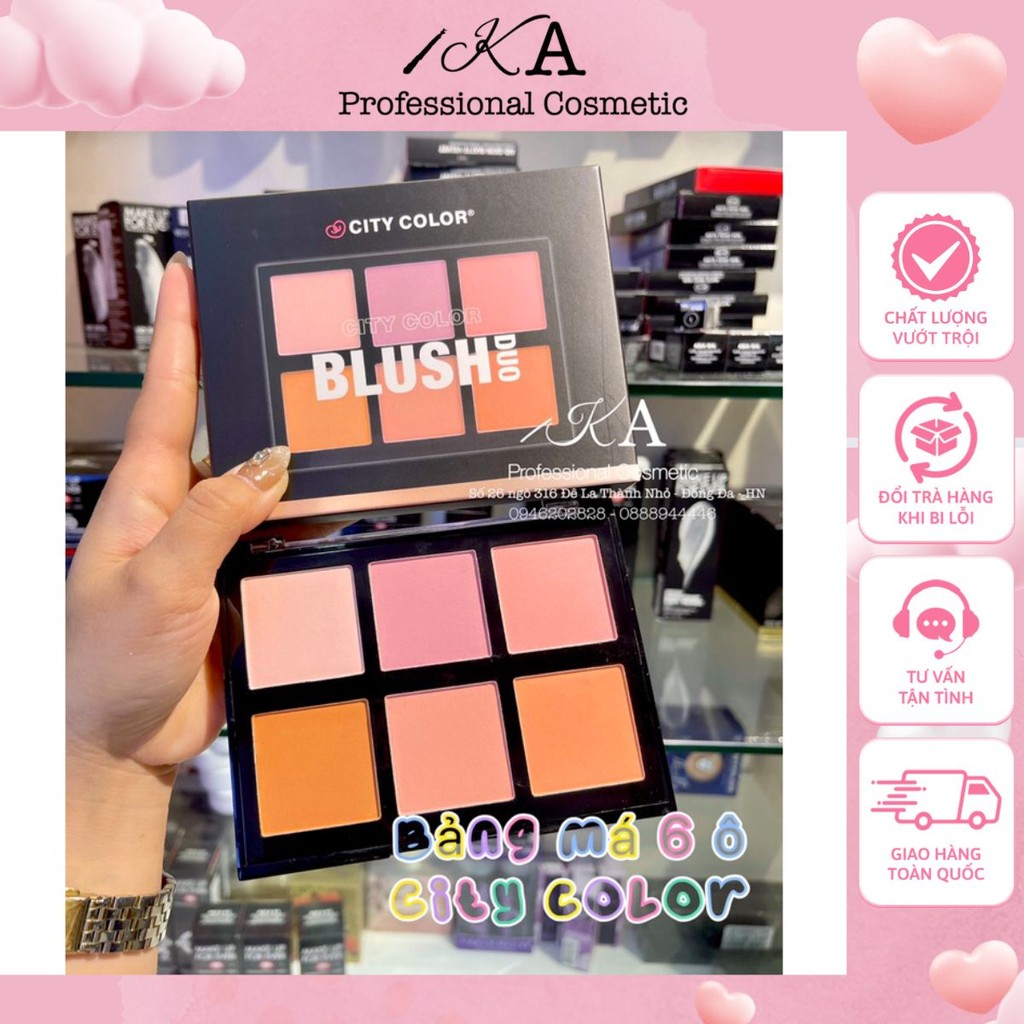 City COLOR cheek palette 6 super beautiful boxes | Shopee Philippines