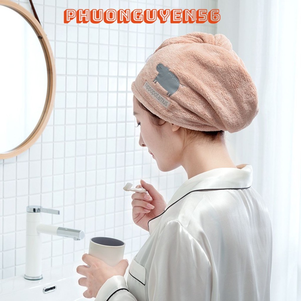 Women's Super Absorbent Quick-Dry Hair Drying Cap, Hair Wrap, Super ...