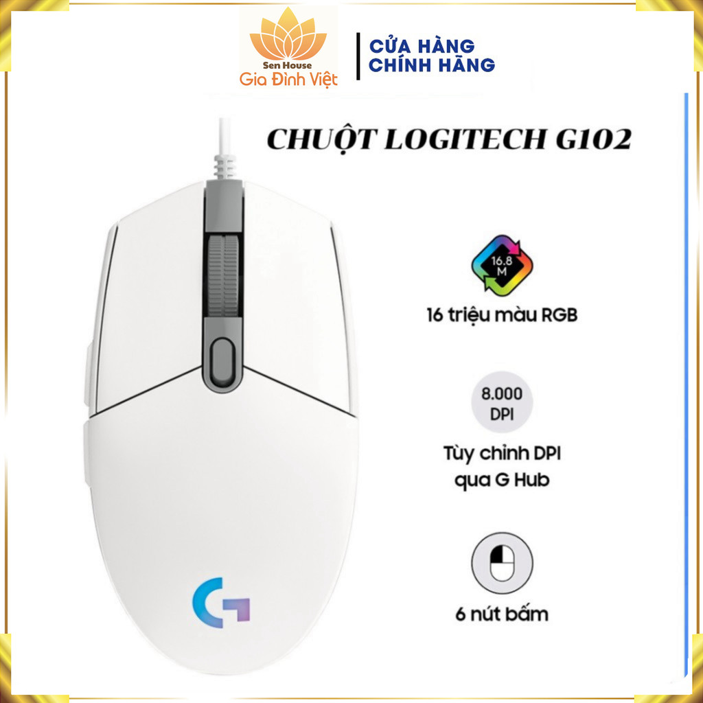 Logitech G102 Lightsync RGB Wired Gaming Mouse - 8000 DPI, 6 ...