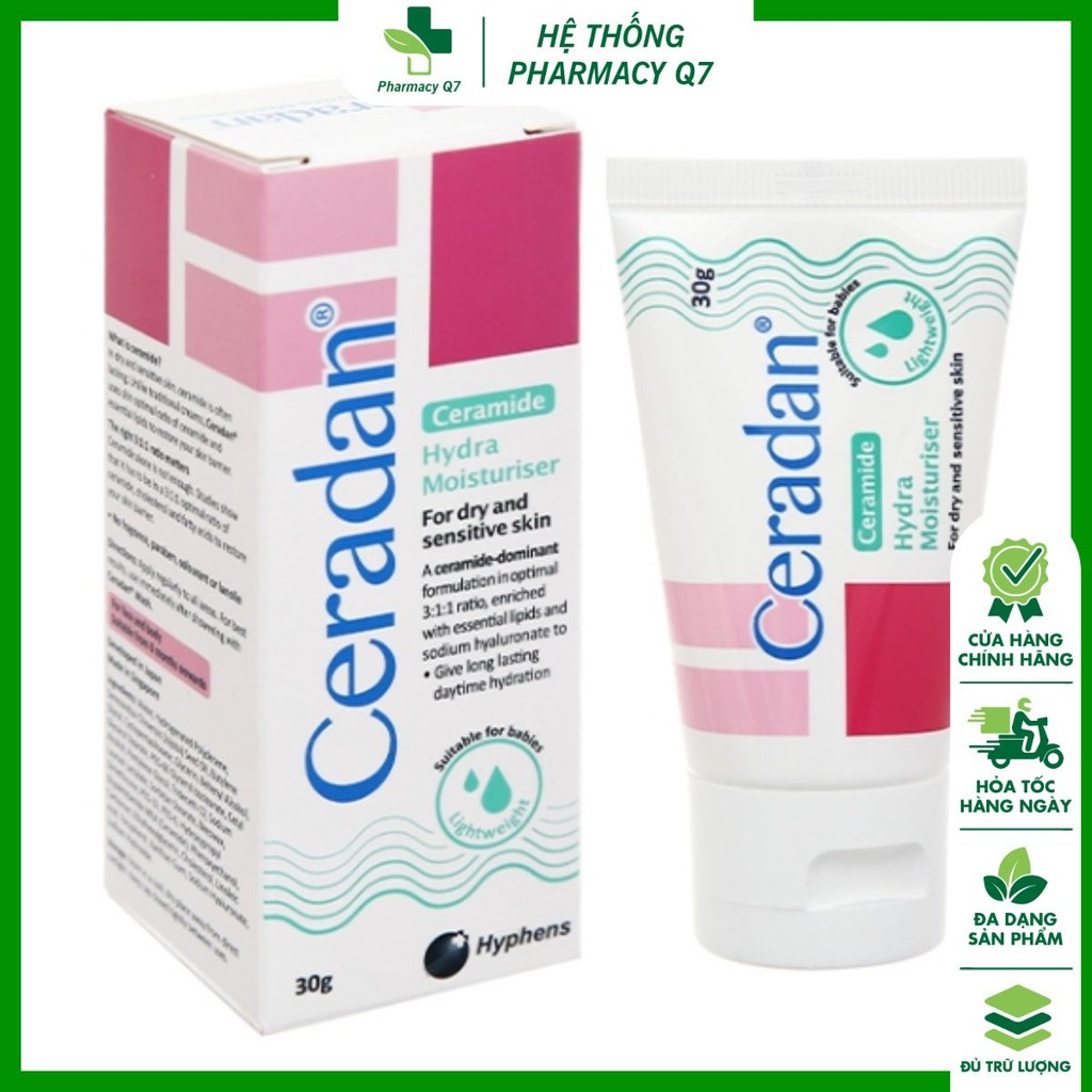 Ceradan Hydra Cream Moisturizes Dry Skin, Sensitive Skin Type 30g ...