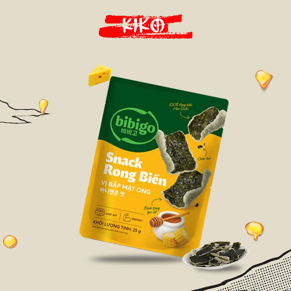 Bibigo SEAFOOD Snack HONEY CORN FLAVOR 25g | Shopee Philippines