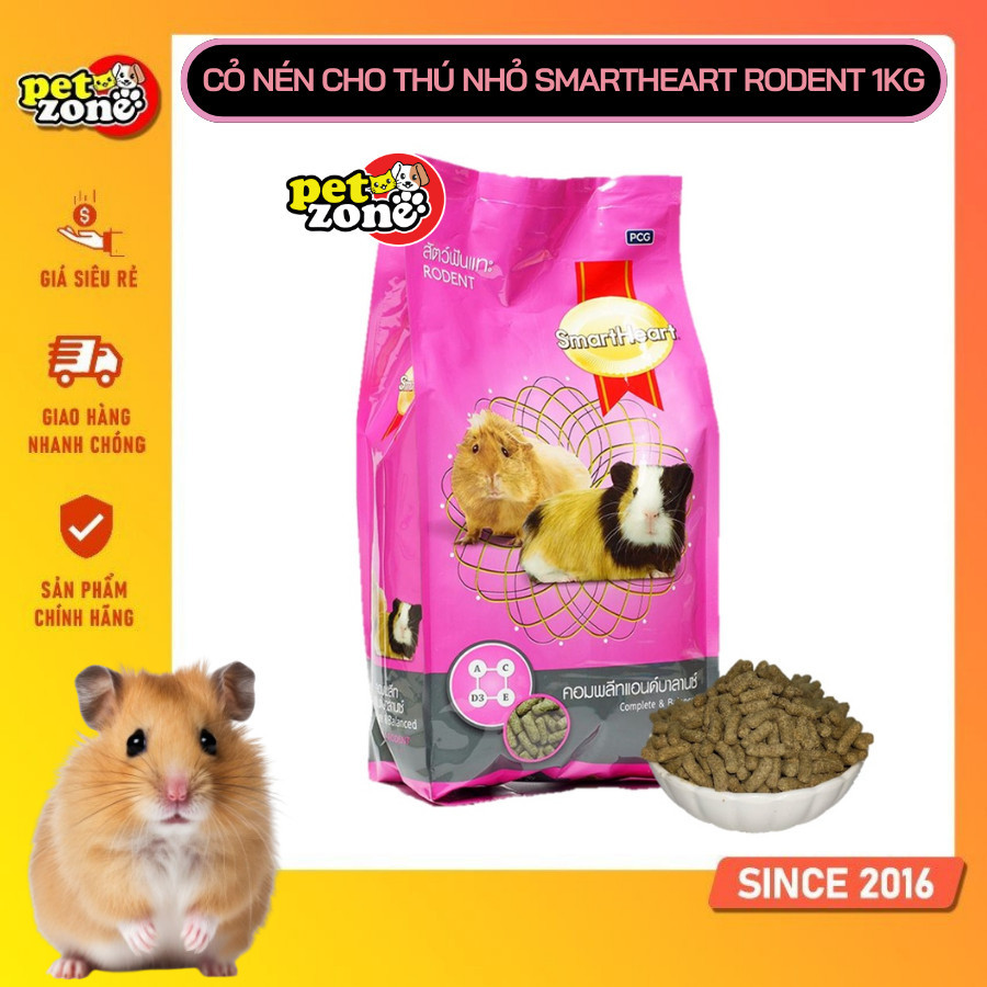 Compressed grass for rabbits, bugs, hamsters SmartHeart Rodent 1kg ...