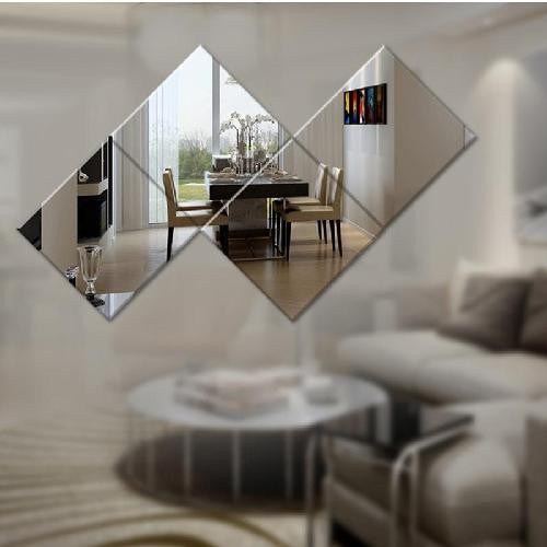 Combo of 6 sets of wall mirrors 30x30cm flexible mirrors for living ...