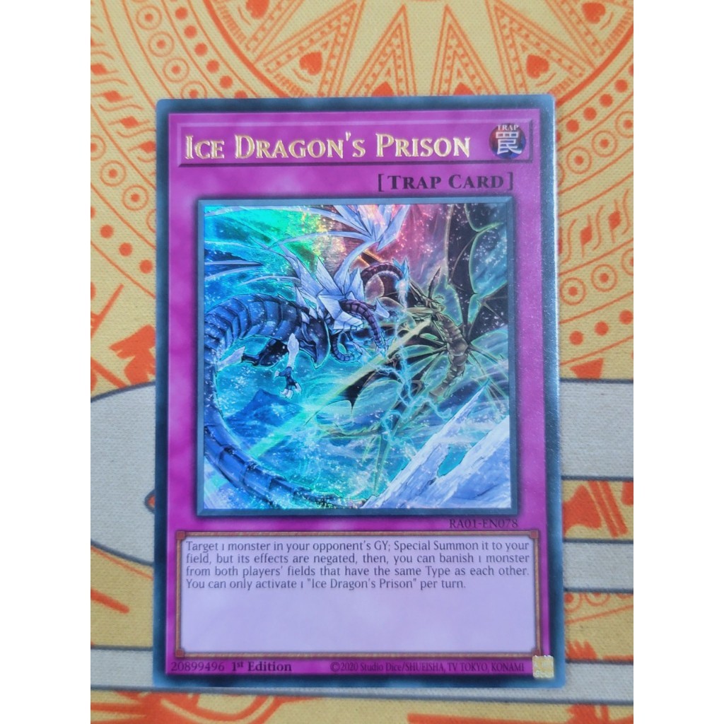 Genuine Yugioh Cards | Yugioh! Ice Dragon's Prison - RA01-EN078 - Ultra Rare.. | Shopee Philippines