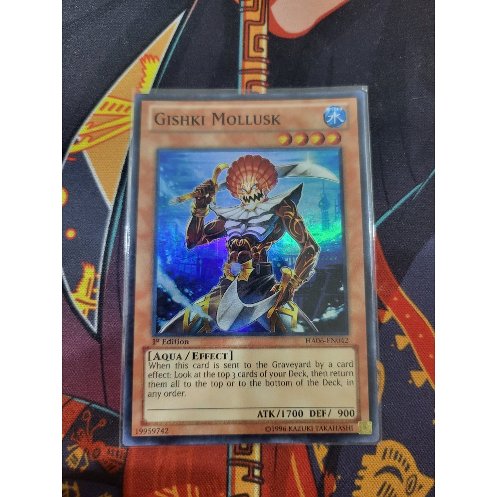 Genuine Yugioh Cards | Gishki Mollusk - HA06-EN042 - Super Rare 1st ...