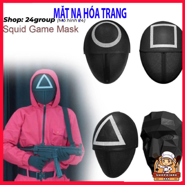 Fake soldier cosplay mask cylindrical triangle square shape from the ...