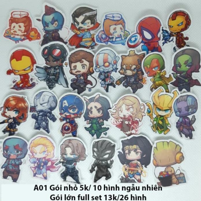 Marvel stickers with matte lamination to decorate plans, scrapbooks ...