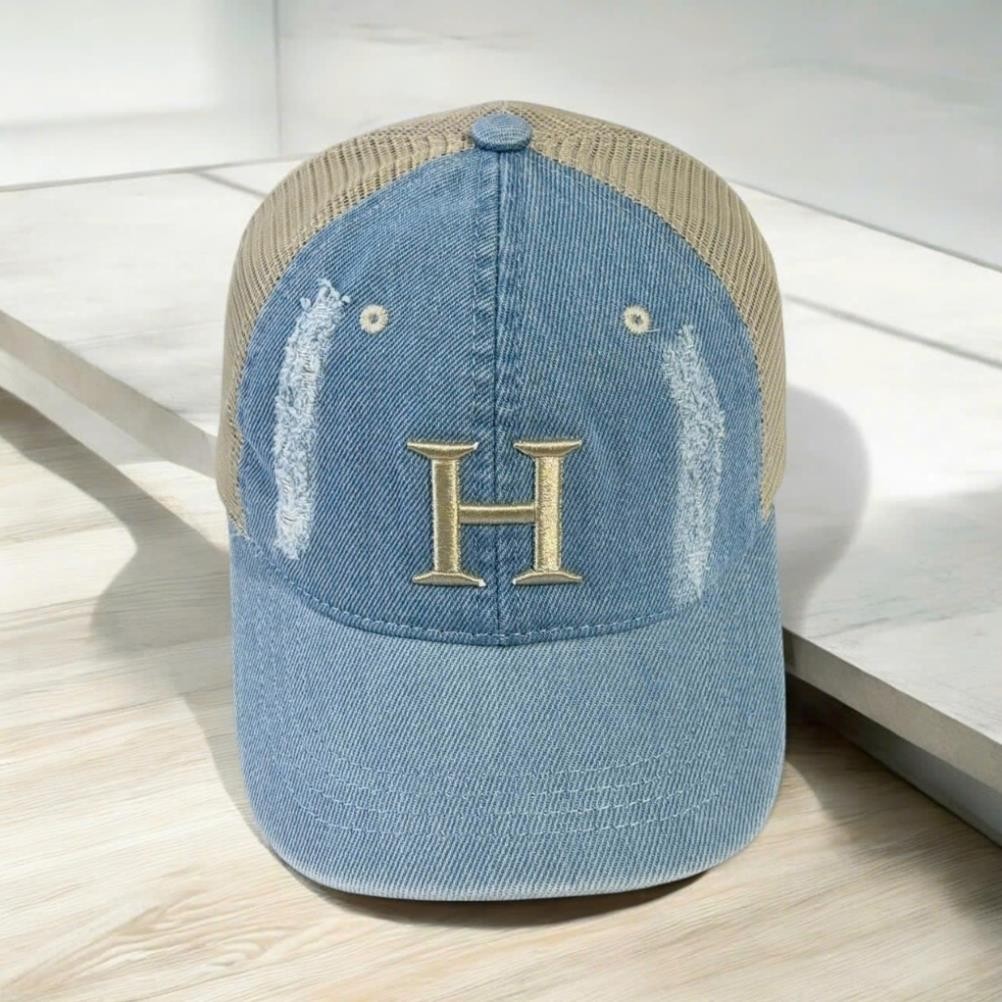 (VNXK Goods) Hats, baseball caps embroidered with the letter H ...
