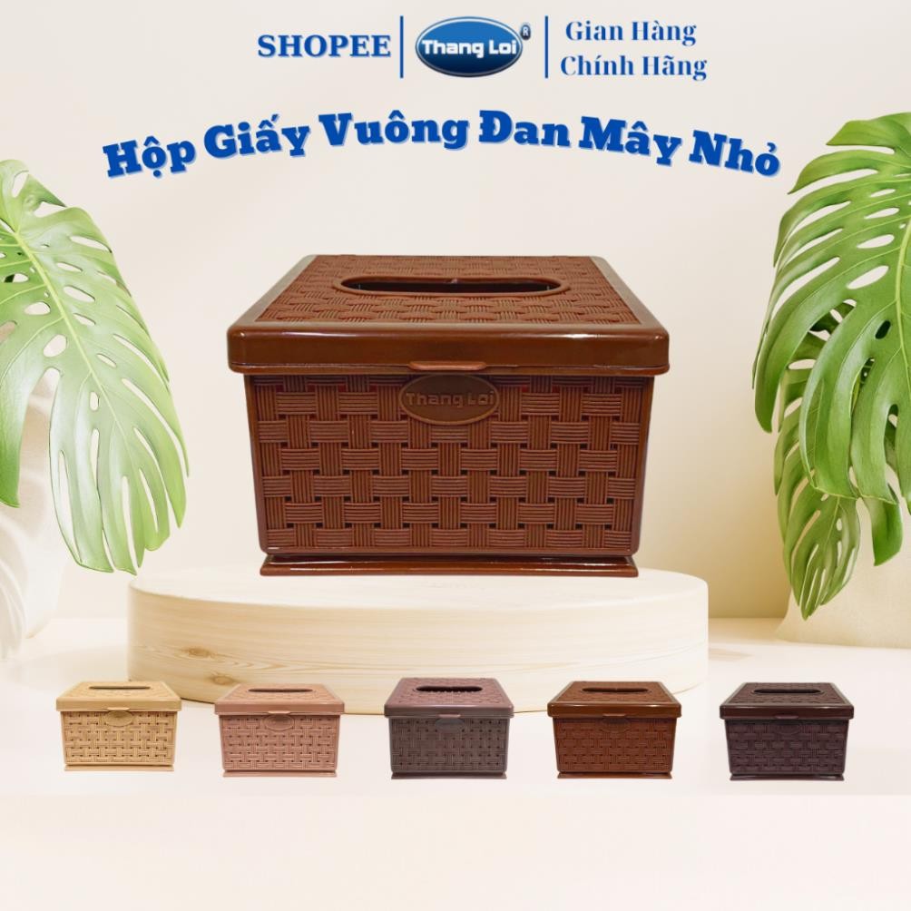 Square tissue box, small size rattan tissue box for restaurants and ...