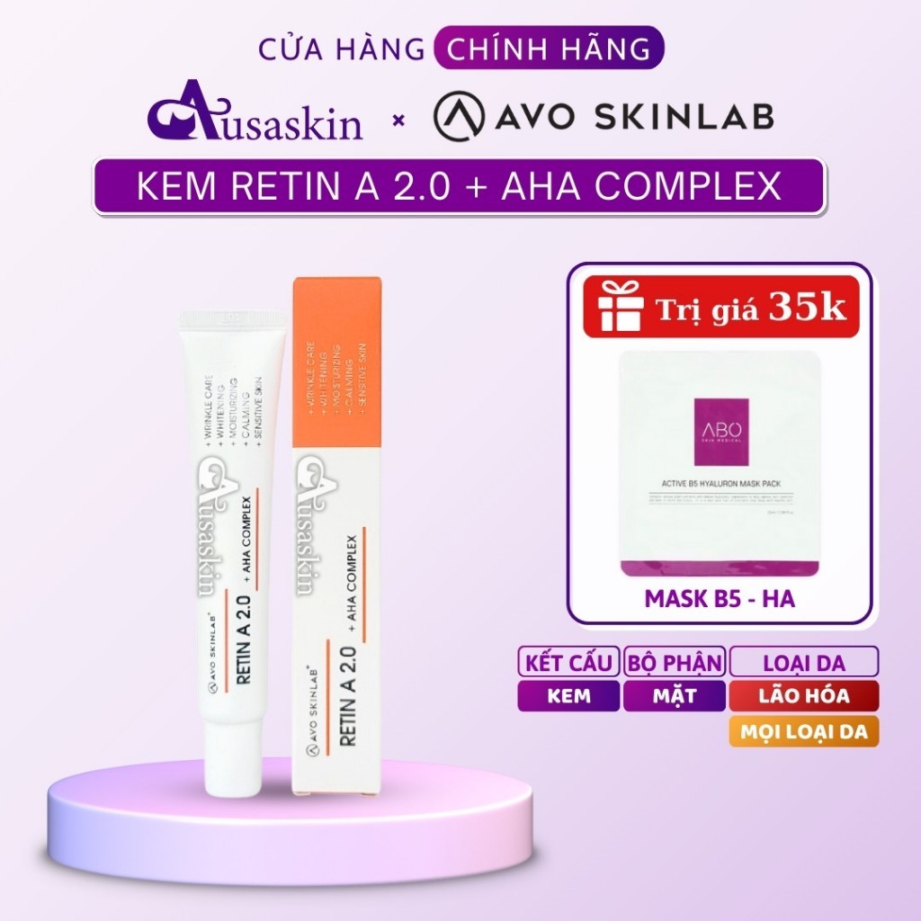 Avo SKINLAB 30ml Retin A 2.0 + AHA Complex Anti-Aging Moisturizing ...