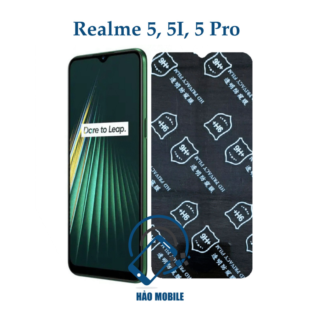 Anti-peeping sticker for Realme 5, Realme 5i, 5 Pro - nano flexible ...