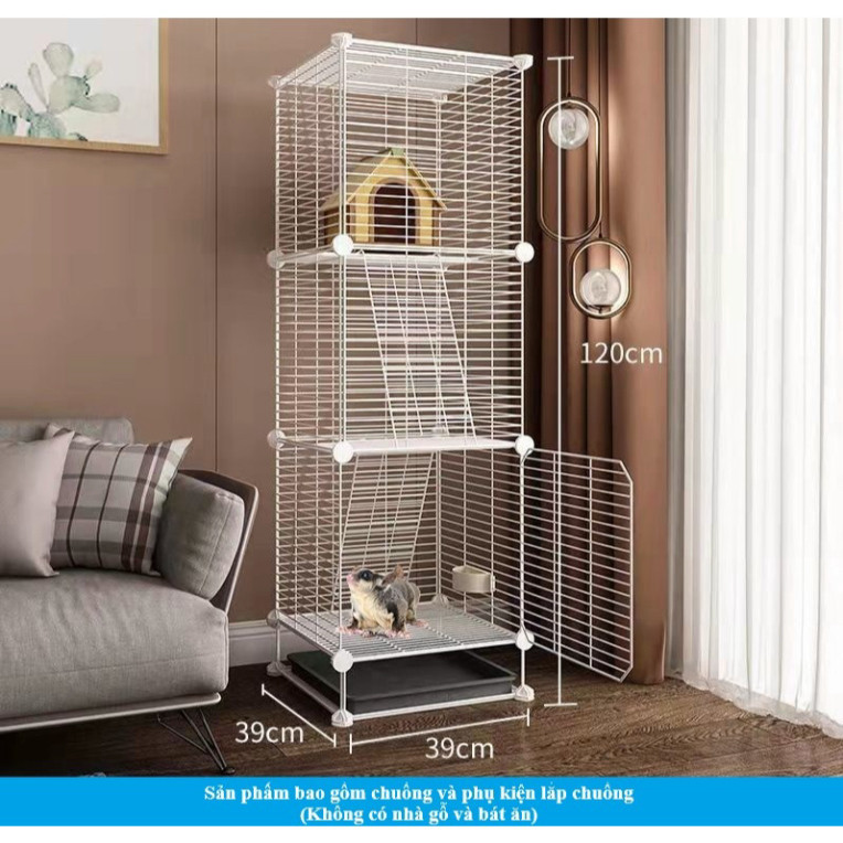 Bird Cage, Multifunctional Assembled Flying Squirrel Cage with 1 ...