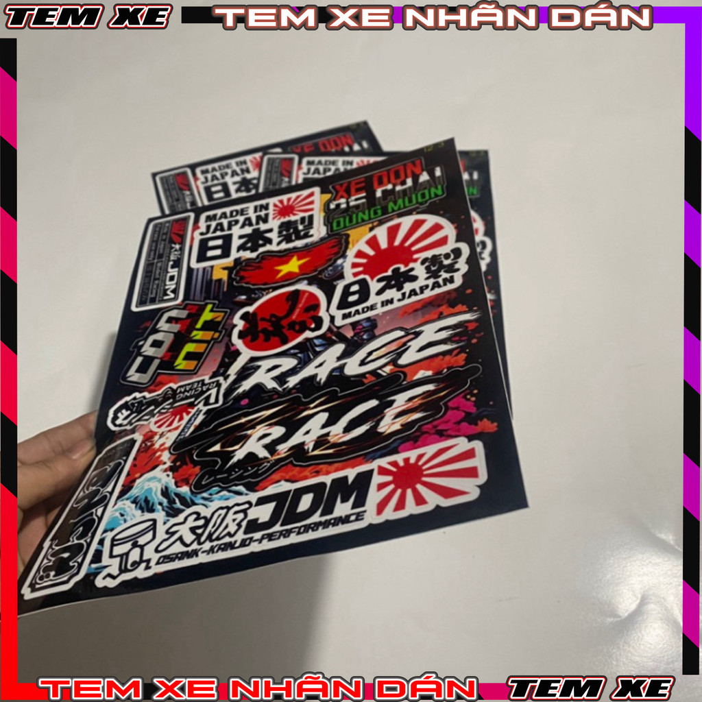 Logo Sticker Race many different designs Car Decal Sticker 11 Stickers ...