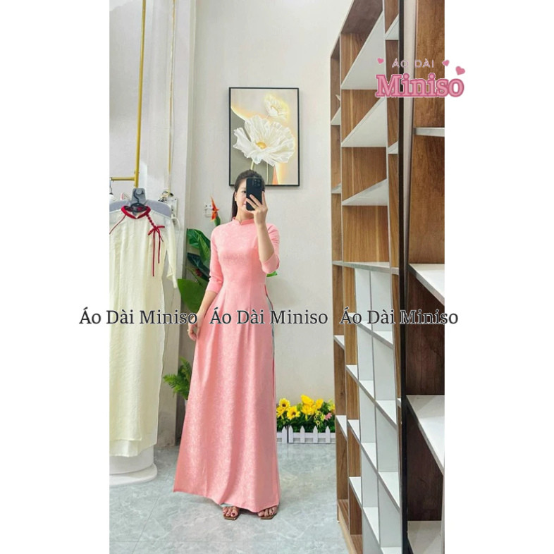 MINISO MINSO Strawberry Pink Traditional Brocade Ao Dai | Shopee ...