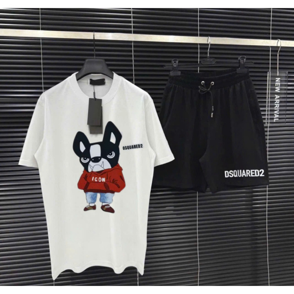 DSQ Puppy Red Shirt Clothing Set 006 Full of Standard Labels Full Size ...