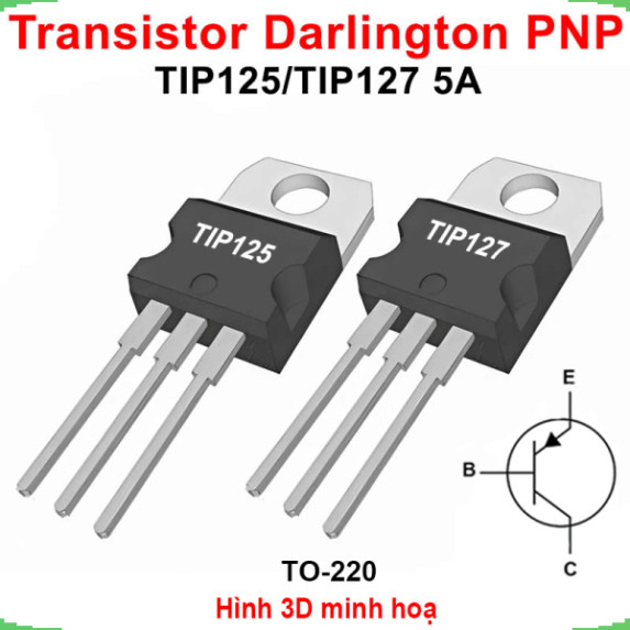 Transistor Darlington PNP TIP125/TIP127 5A pin TO-220 | Shopee Philippines