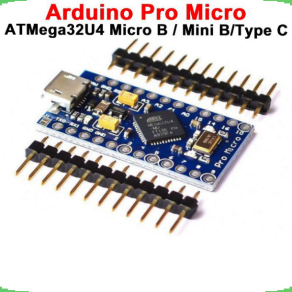 Arduino Pro Micro ATMega32U4 Micro B / Mini B port circuit | Shopee ...