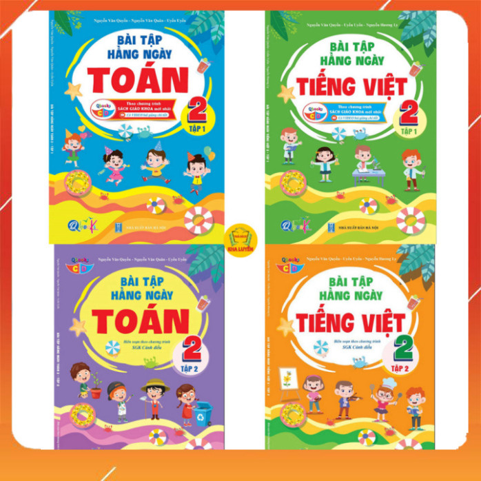 Book - Daily Exercise Combo Math and Vietnamese Grade 2 - Kite | Shopee ...