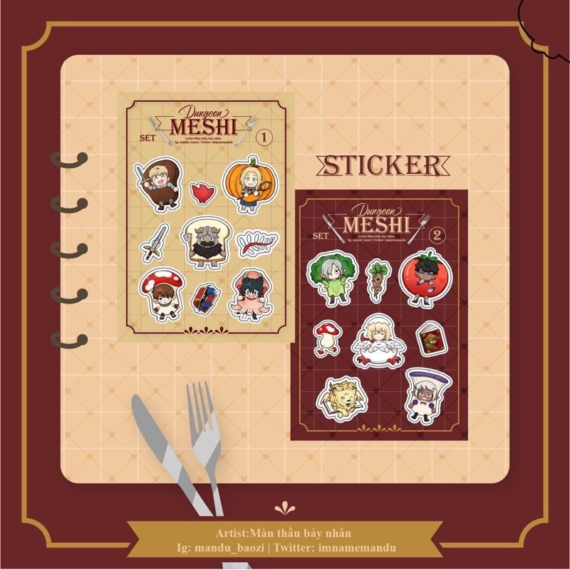 Sticker dungeon meshi dungeon meshi STICKER | Shopee Philippines