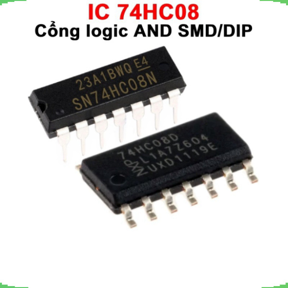 Gate logic IC AND 4 channels 2 inputs 74HC08 | Shopee Philippines