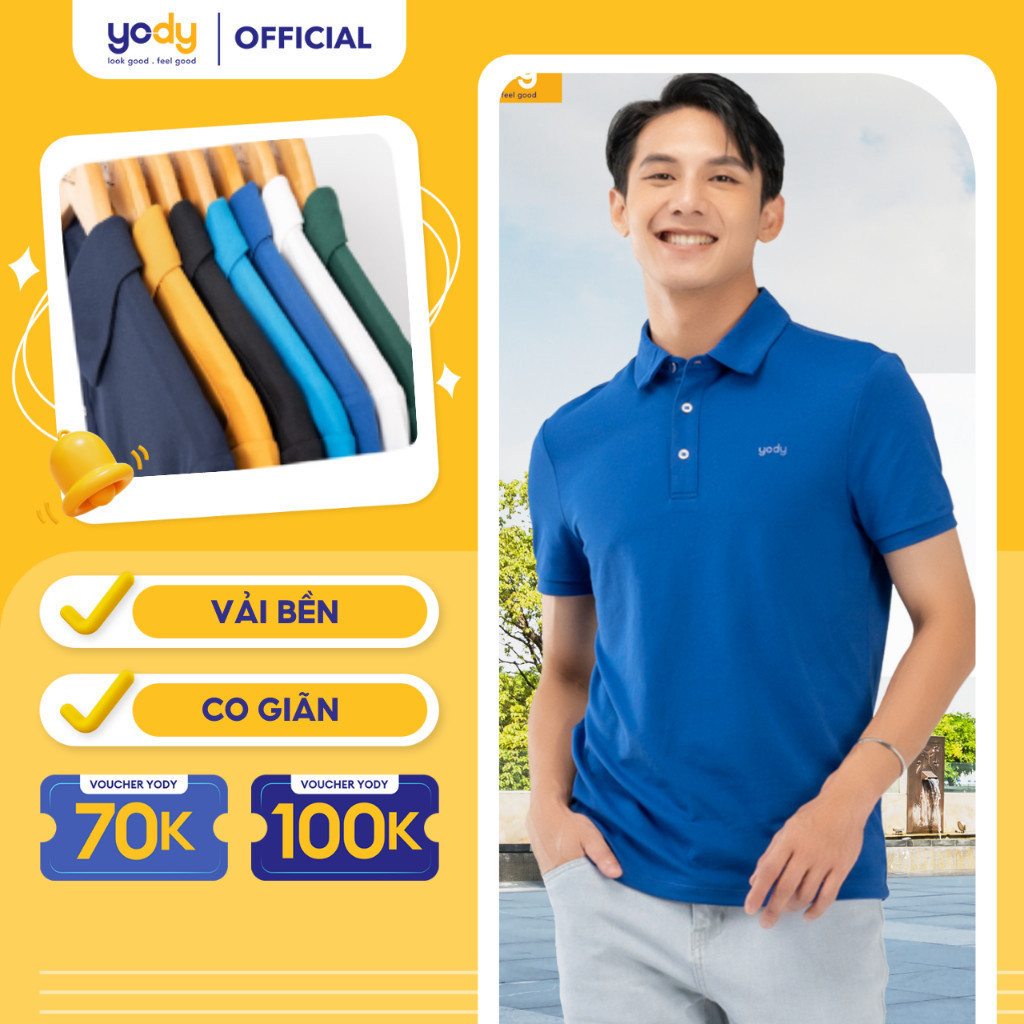 Yody men's bird's eye family polo shirt with cool form APM5431 | Shopee ...