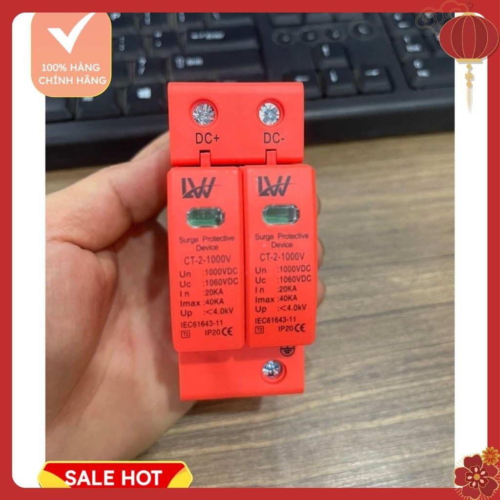 [NEW] Dc lightning surge protector 1000V LW - DC lightning cut SPD 2P ...