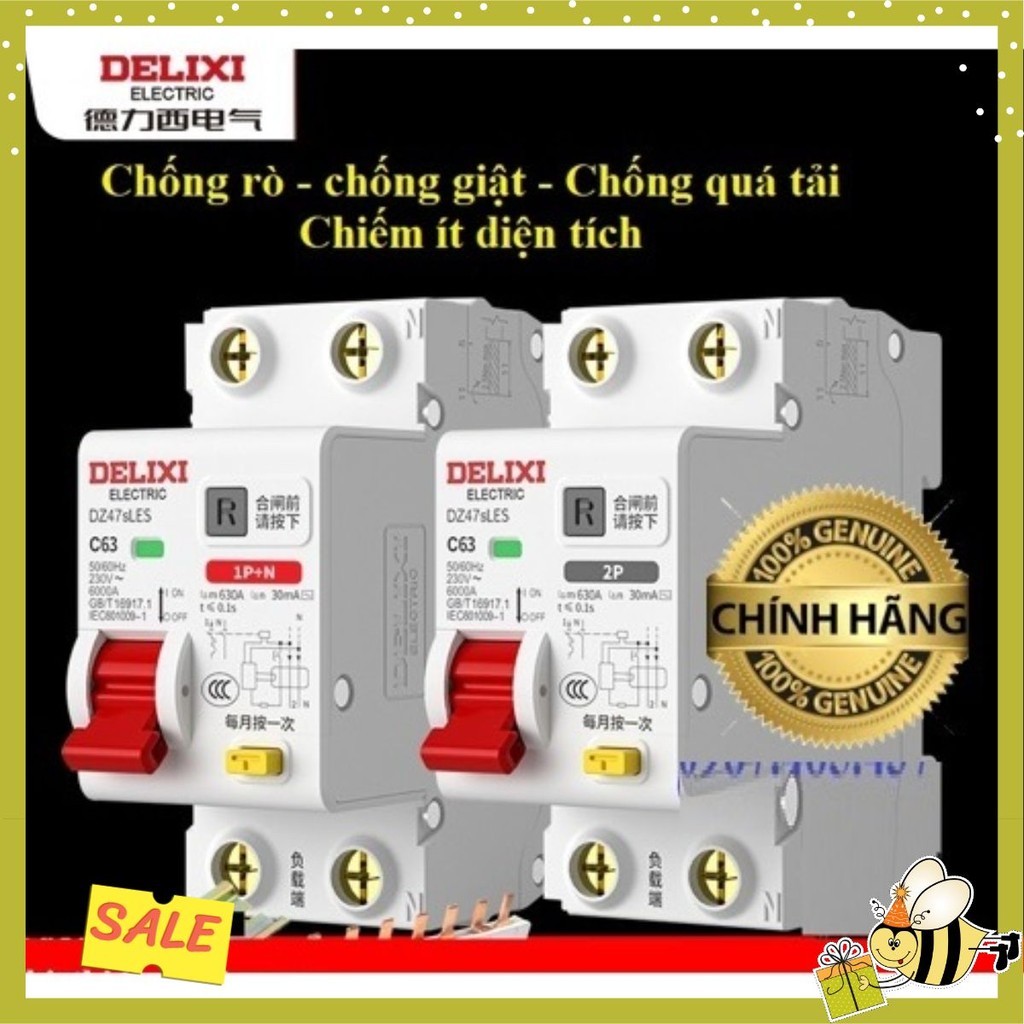 [NEW] Aptomat CB Anti-shock and anti-overload RCBO DELIXI DZ47sLES | Shopee Philippines