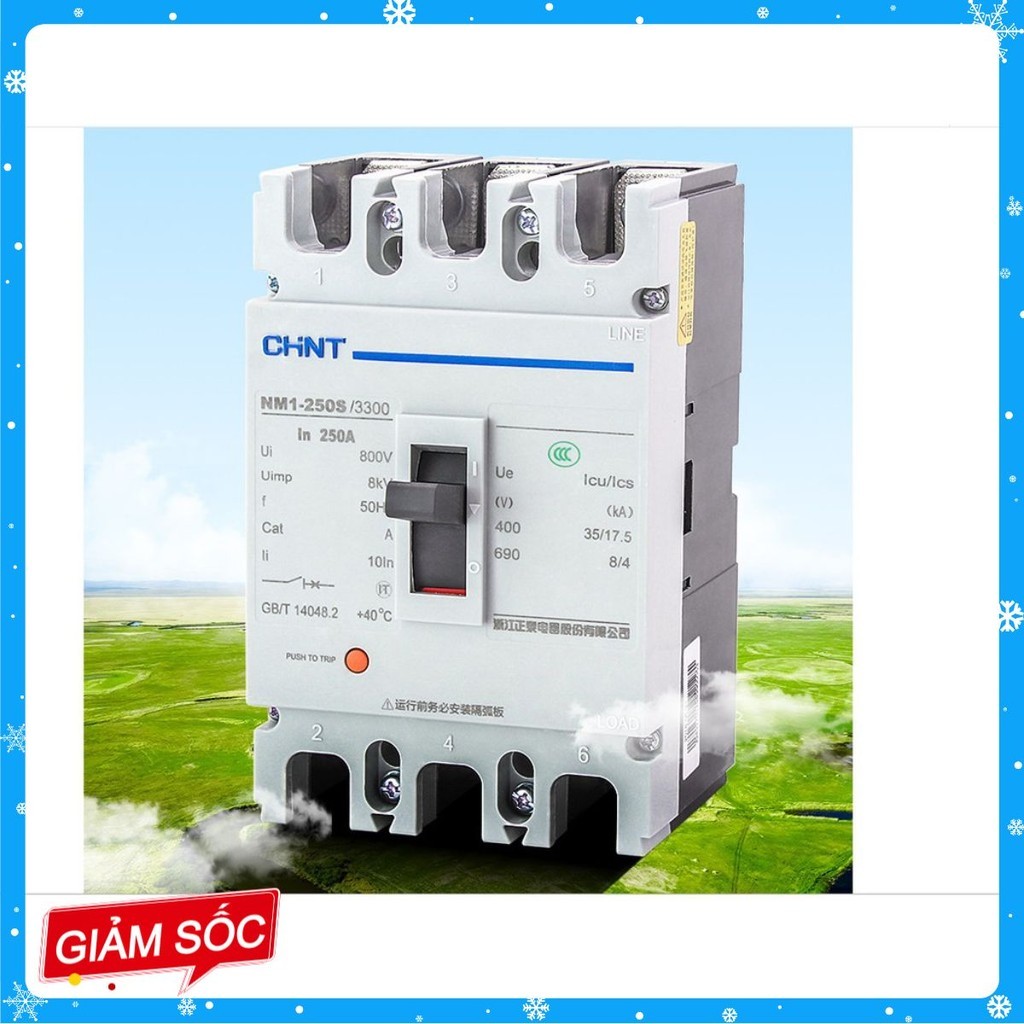 [GENUINE] Chint MCCB block circuit breaker 3P 160A 200A, 250A | Shopee ...