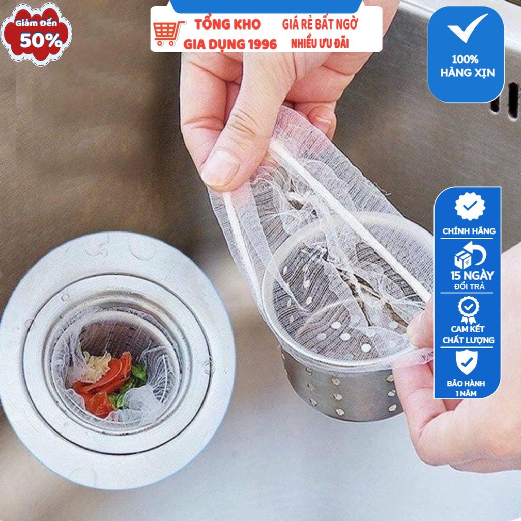 Set of 100 quick and convenient sink and sink trash filter mesh bags ...