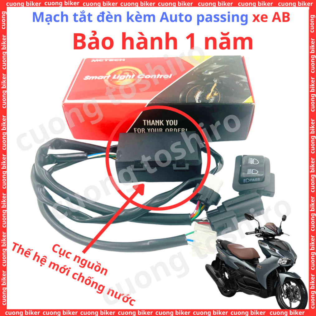 Passing switch with light off circuit for airblade ab125 150 160 2020 ...