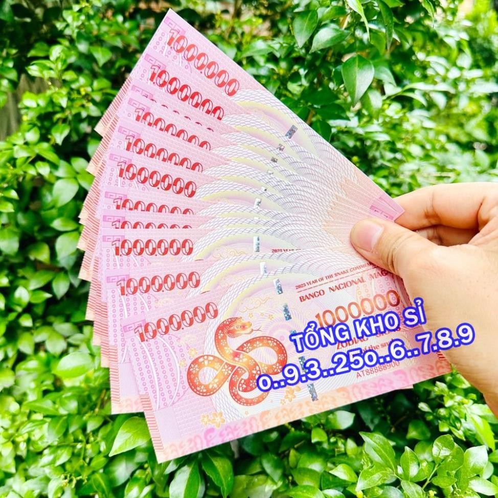 [100 Sheets] 1 MILLION Macao Snake Banknote CNY Giap Thin Souvenir ...