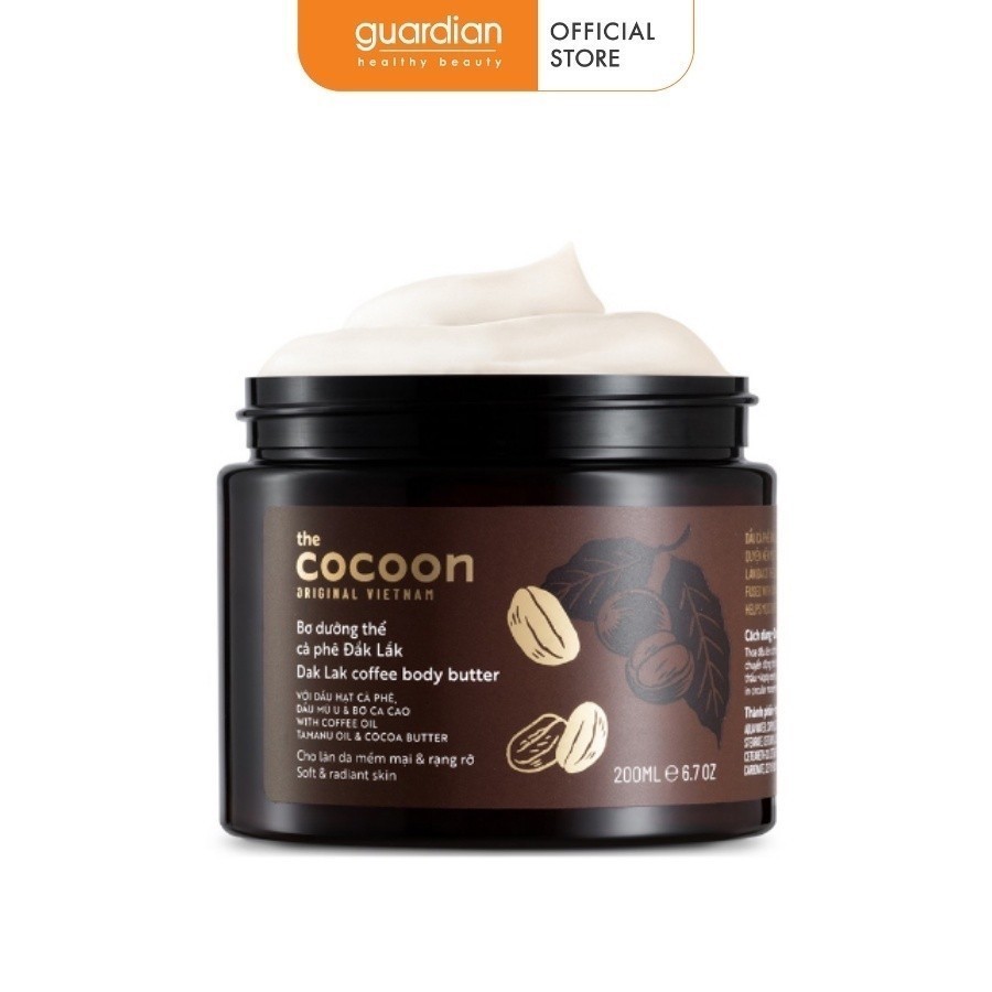 Dak Lak Cocoon Coffee Body Lotion for Soft and Smooth Skin 200ml ...