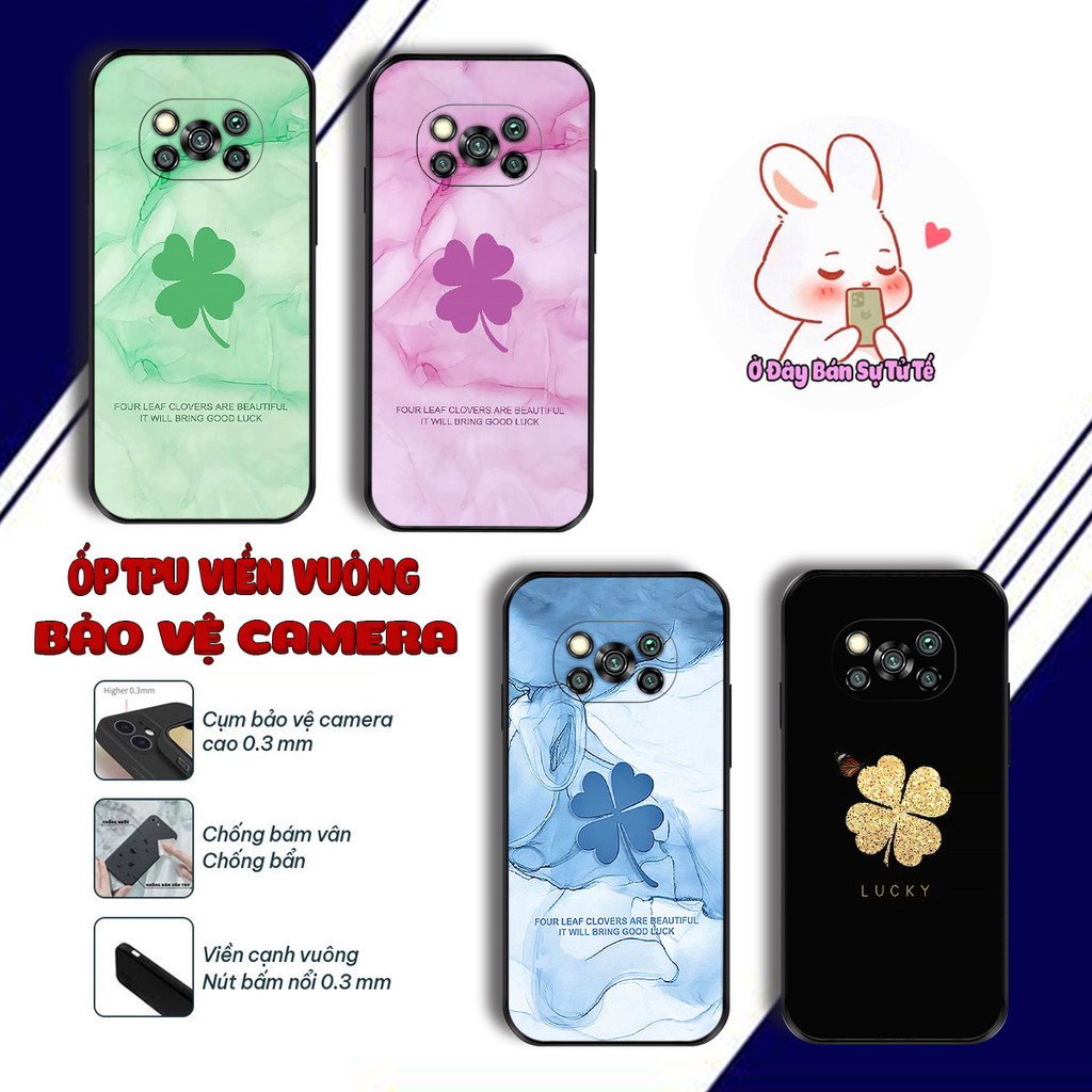 Xiaomi Poco X3, Poco X3 Pro case printed with lucky four-leaf clover ...