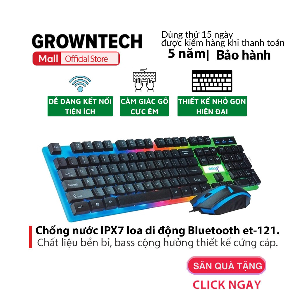 DY-815 keyboard and mouse Combo with durable 7-color led gaming wire ...