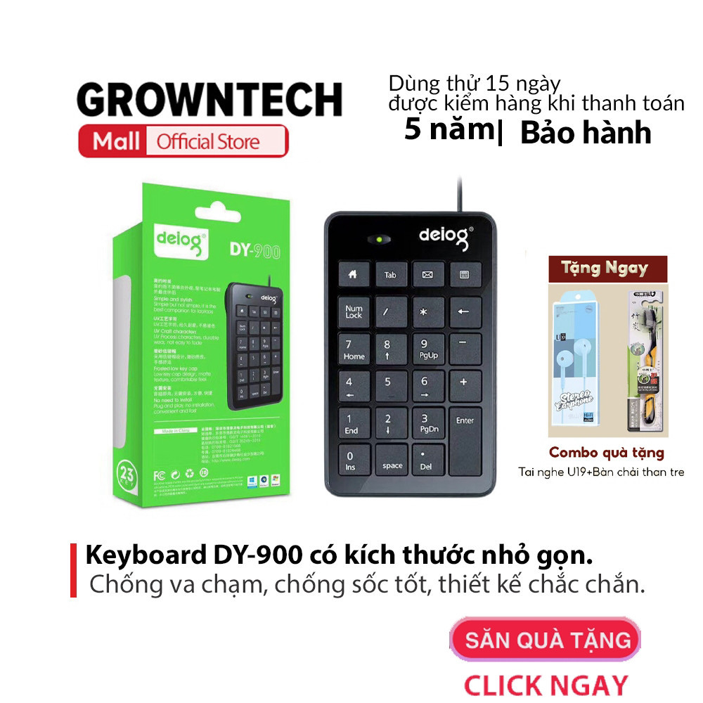 DEIOG DY900 mini computer numeric keypad with USB port for cashier and ...