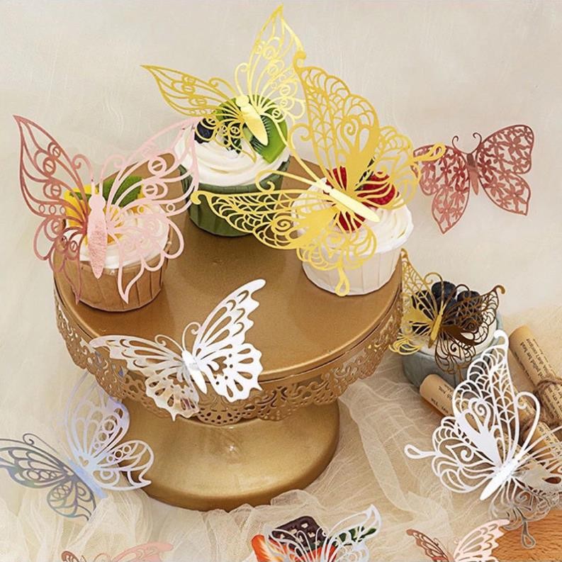 Set of 12 3d butterfly wings to decorate flower bouquets, decorate ...