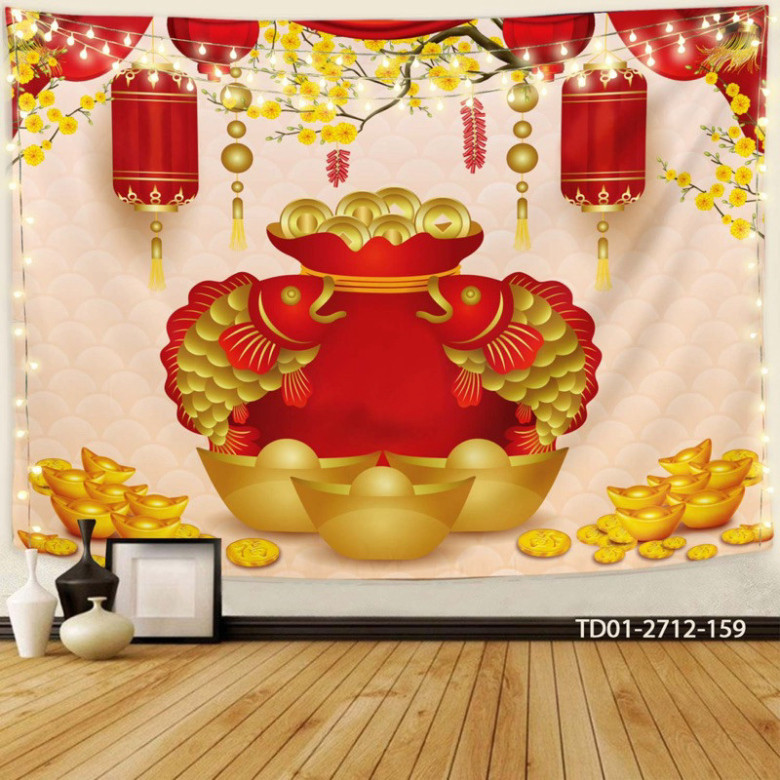 Canvas paintings CNY, event backdrop, congratulations CNY, Happy ...