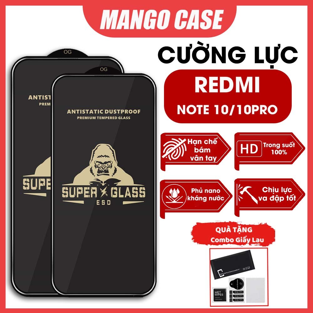 Xiaomi Redmi Note 10 / 10s / Note 10 Pro full HD transparent tempered ...