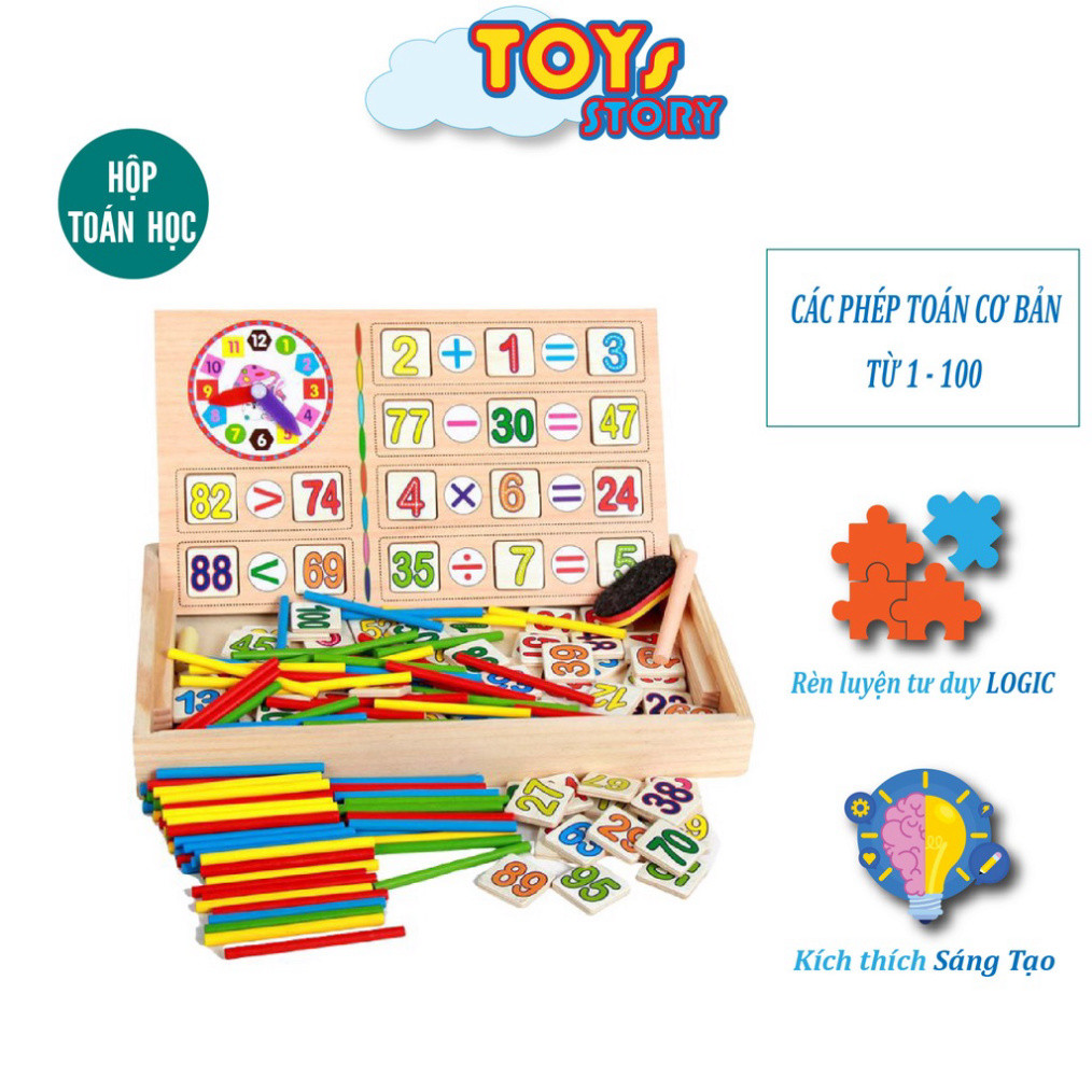 Toy Story Montessori wooden math box for children from 4 - 8 years old ...