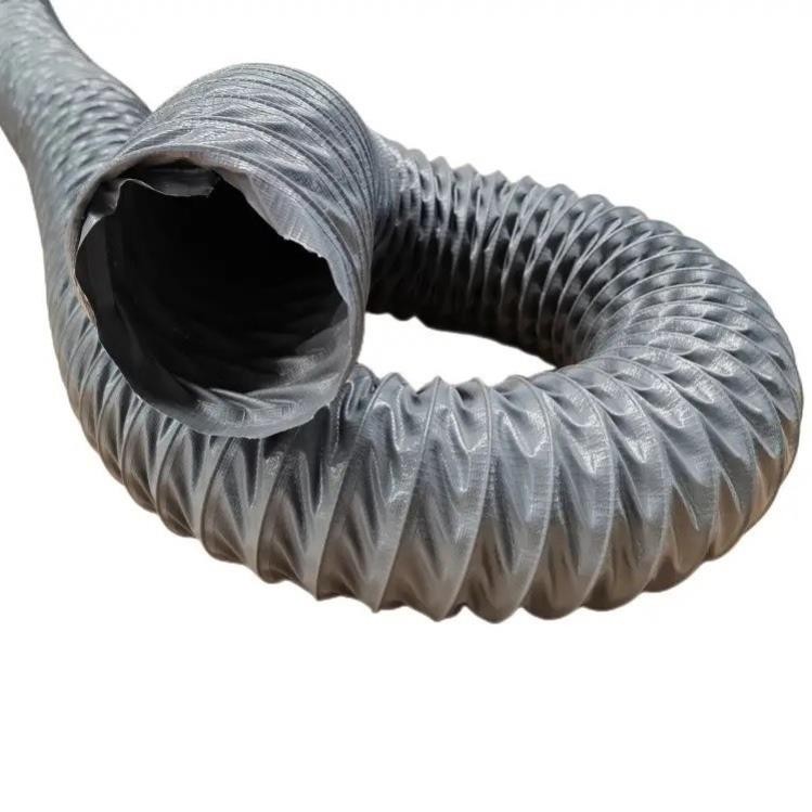 Soft air duct with heat-resistant ventilation fabric, hood duct, non ...